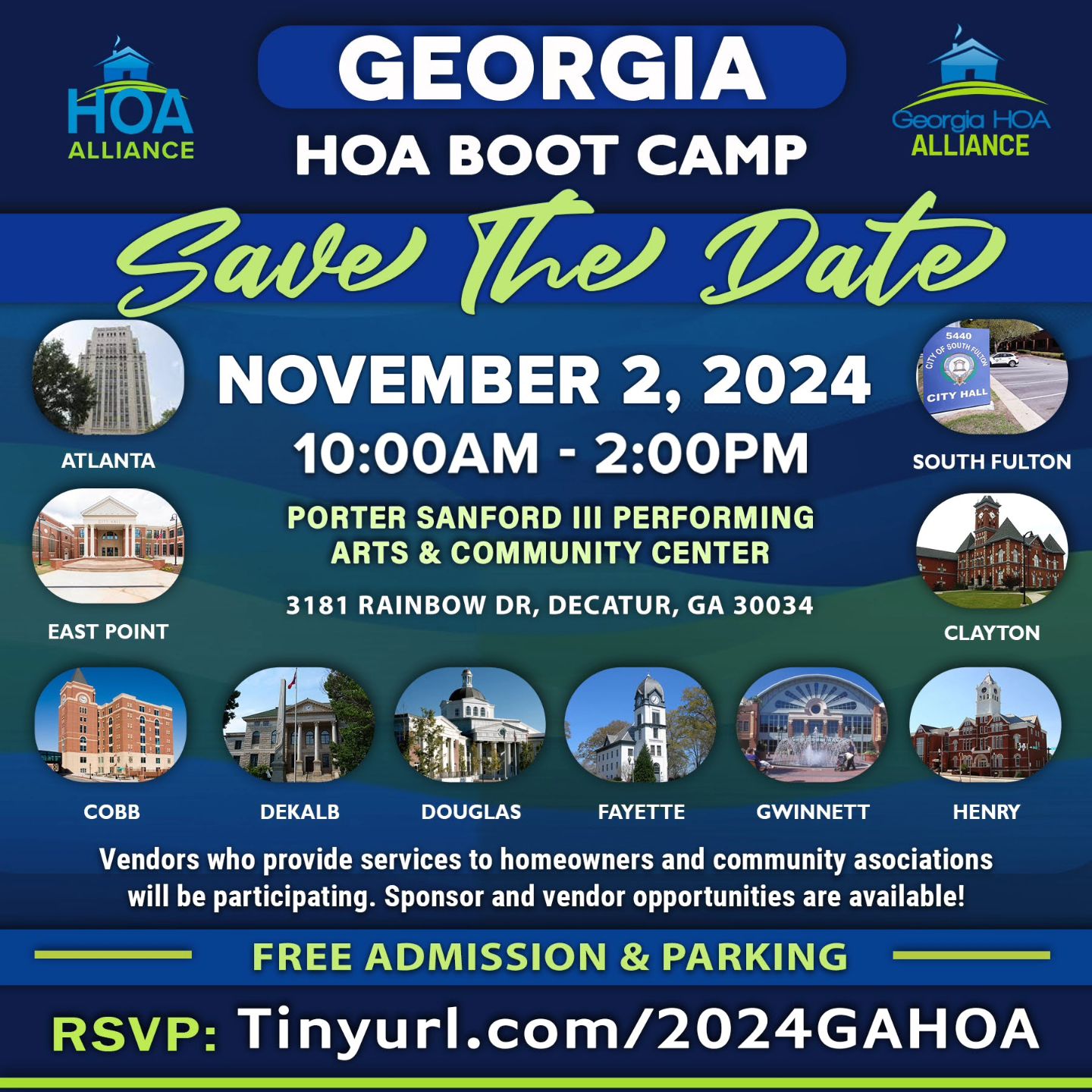 SAVE THE DATE! 2024 Georgia HOA Boot Camp is happening Saturday ...